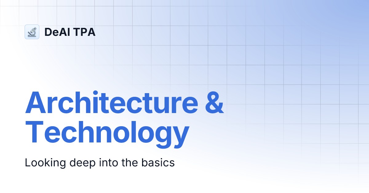Architecture & Technology | DeAI TPA